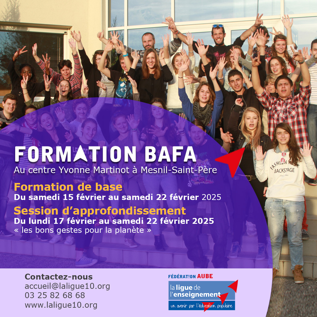Formations BAFA 2025 - Centre Yvonne Martinot